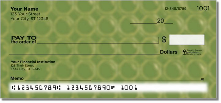 Bubble Pattern Personal Checks - Personal Checks